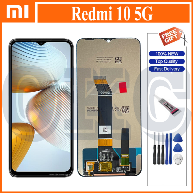 Original Redmi 10 5g LCD Com Moldura Display Digitador Da Tela De Toque Conjunto Completo ...