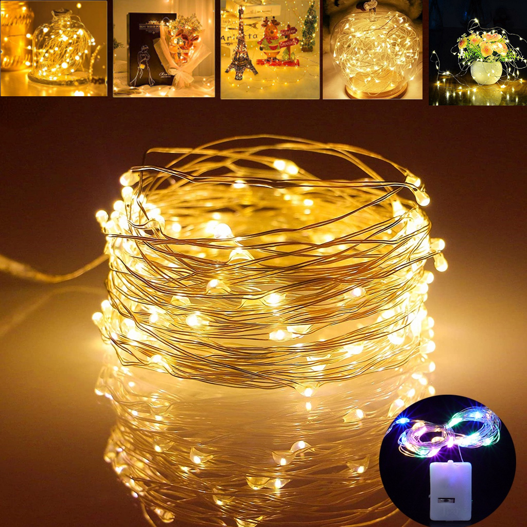3M 30 LED Luzes de fadas Led Lights Fio de Cobre Fio Natal e Festa ...