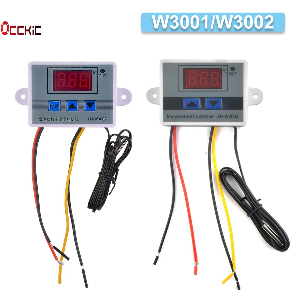 Occkic XH-W3001 W3002 Termostato Controlador De Temperatura 10A 12V 24V 220V Controle Digital De ...