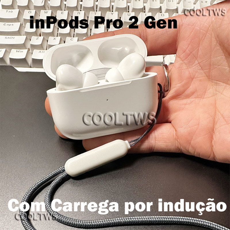 Inpods Pro 2 Gen Carrega por indução Fone de ouvido Bluetooth Com ...