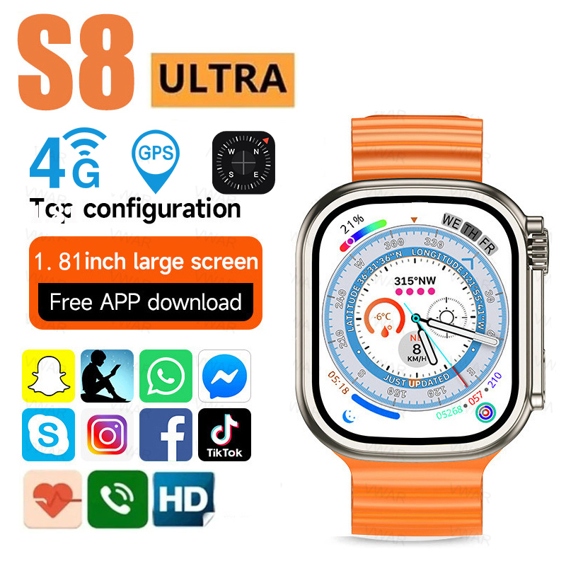 Smartwatch S8 Ultra Série 8 IWO Lançamento Original | Shopee Brasil