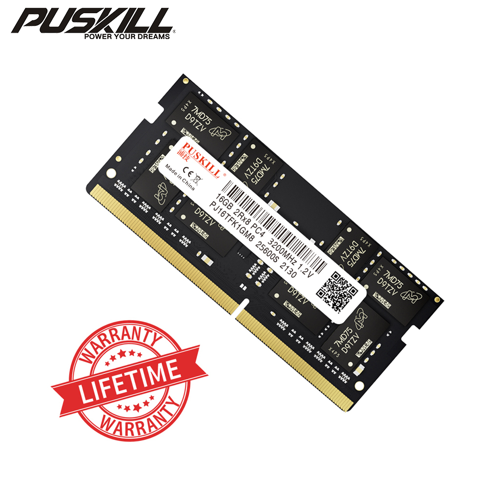 PUSKILL DDR4 RAM 16GB 32GB 3200MHz 2666MHz 2400Mhz Memória SO-DIMM ...