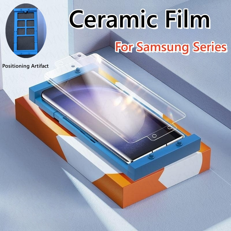 Película Cerâmica De Cobertura Total Para Samsung Galaxy S24 S23 S22 S21 S20 Ultra Plus S10 S9 ...