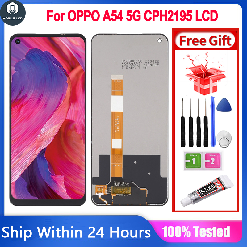 Tela LCD Original E Digitalizador Montagem Completa Para OPPO A54 5G CPH2195 Display Phone Touch ...