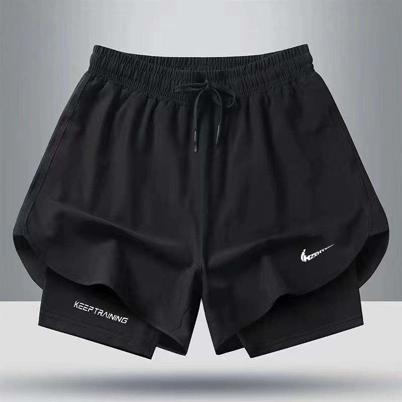 Bermuda Esportiva Shorts De Ginástica Masculina Calças De Corrida Americana Fitness Forro De