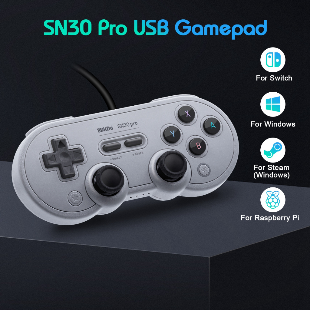 8Bitdo SN30 Pro USB Gamepad Para Nintendo Switch/Windows/Raspberry Pi | Shopee Brasil