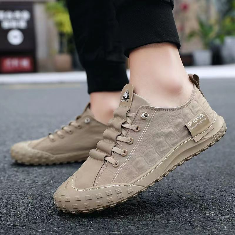 Tênis De Lona De Seda Fria Tendência Homens De Verão Novo Estilo ...