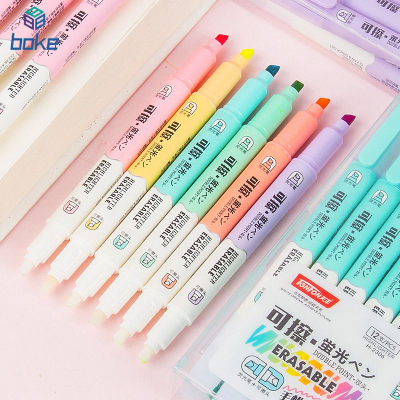 Marca Texto Apagável Tenfon Escolha entre 6 cores | Shopee Brasil