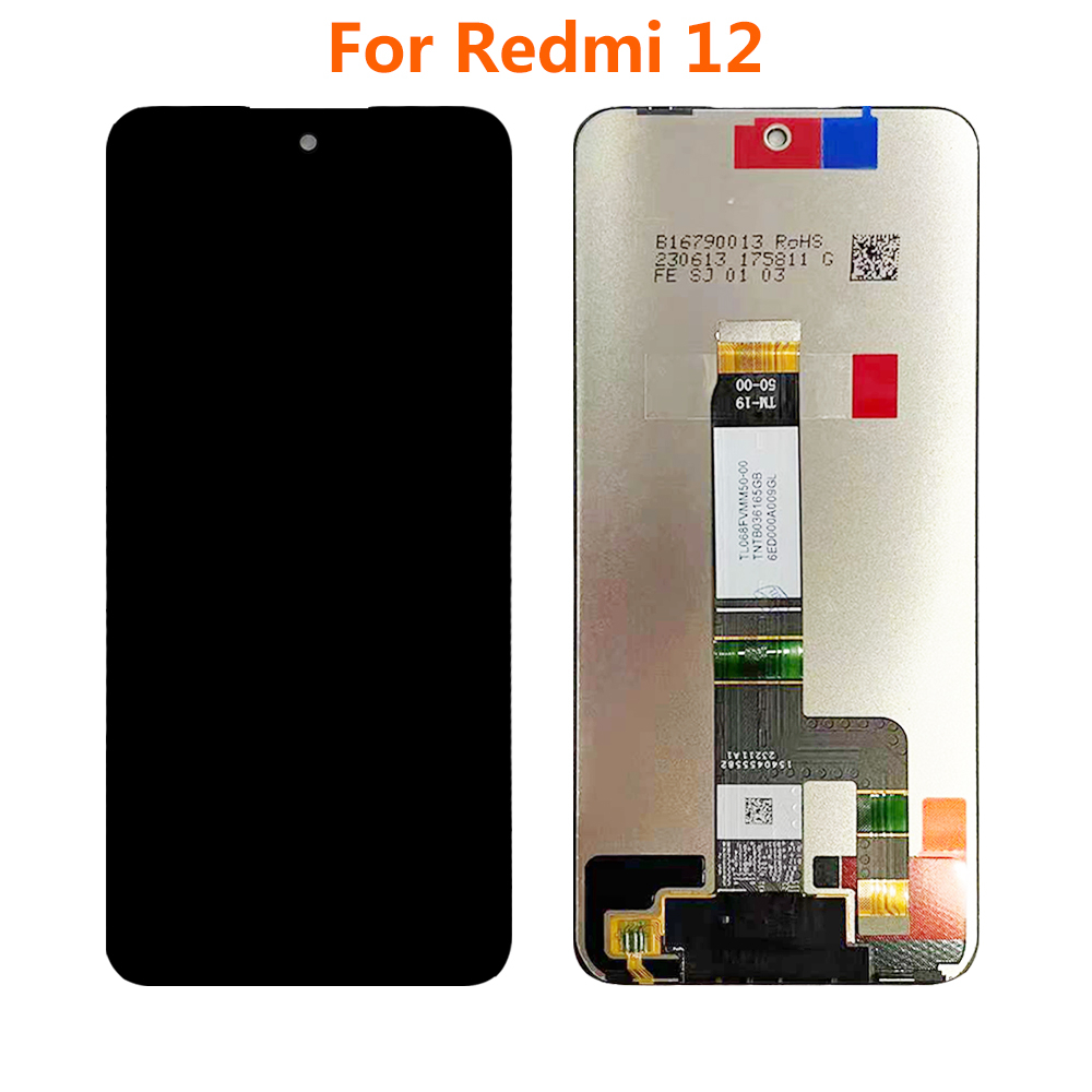 Para Xiaomi Redmi 12 Display LCD Tela Sensível Ao Toque Painel Do Digitalizador Sensor Parte 100 ...