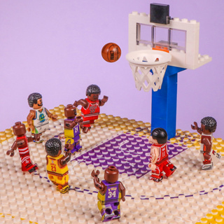 Compatível com Lego NBA Kobe Sports Basketball Court Star Athlete Yao ...