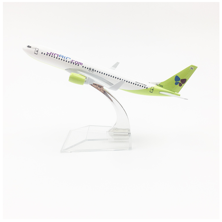 Yalinda Korea Airlines JINAIR 737 Aeronave Aérea Modelo 16cm Avião De ...