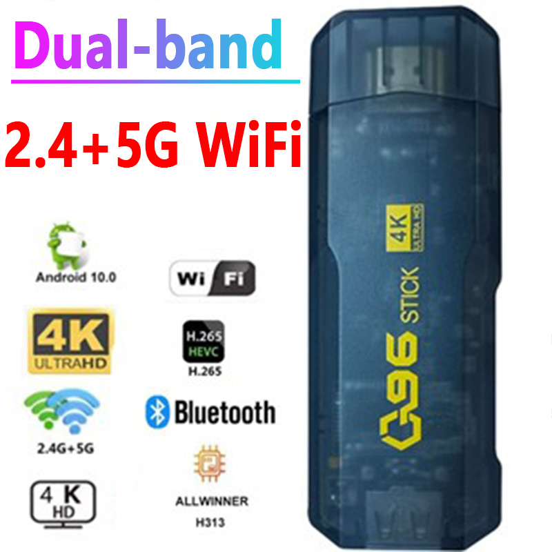 Q96 Smart TV Box Set-Top Android 10 2.5G 5G Banda Dupla WIFI 4K HD 8GB 128GB Stick De | Shopee ...