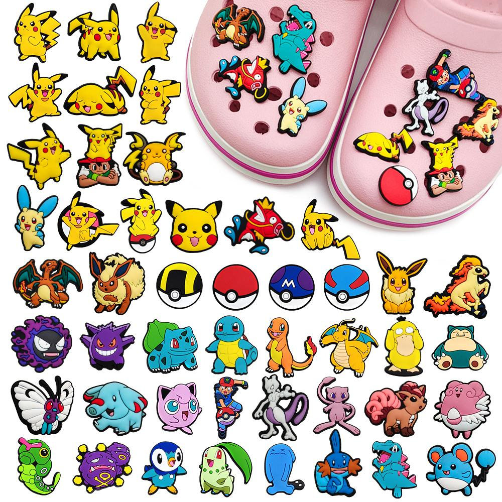Pokemon jibz 1pcs Quente Espírito cartoon Shoe Charms DIY Tamancos ...