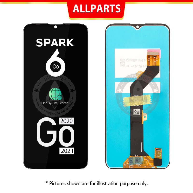 Tela Frontal Display do Tecno Spark 6 GO 2020 2021 LCD Touch Completo ...