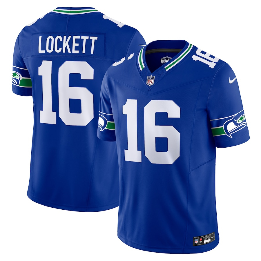 Masculino Camiseta 2022NFL Seattle Seahawks 16 Tyler Lockett Neon Green ...