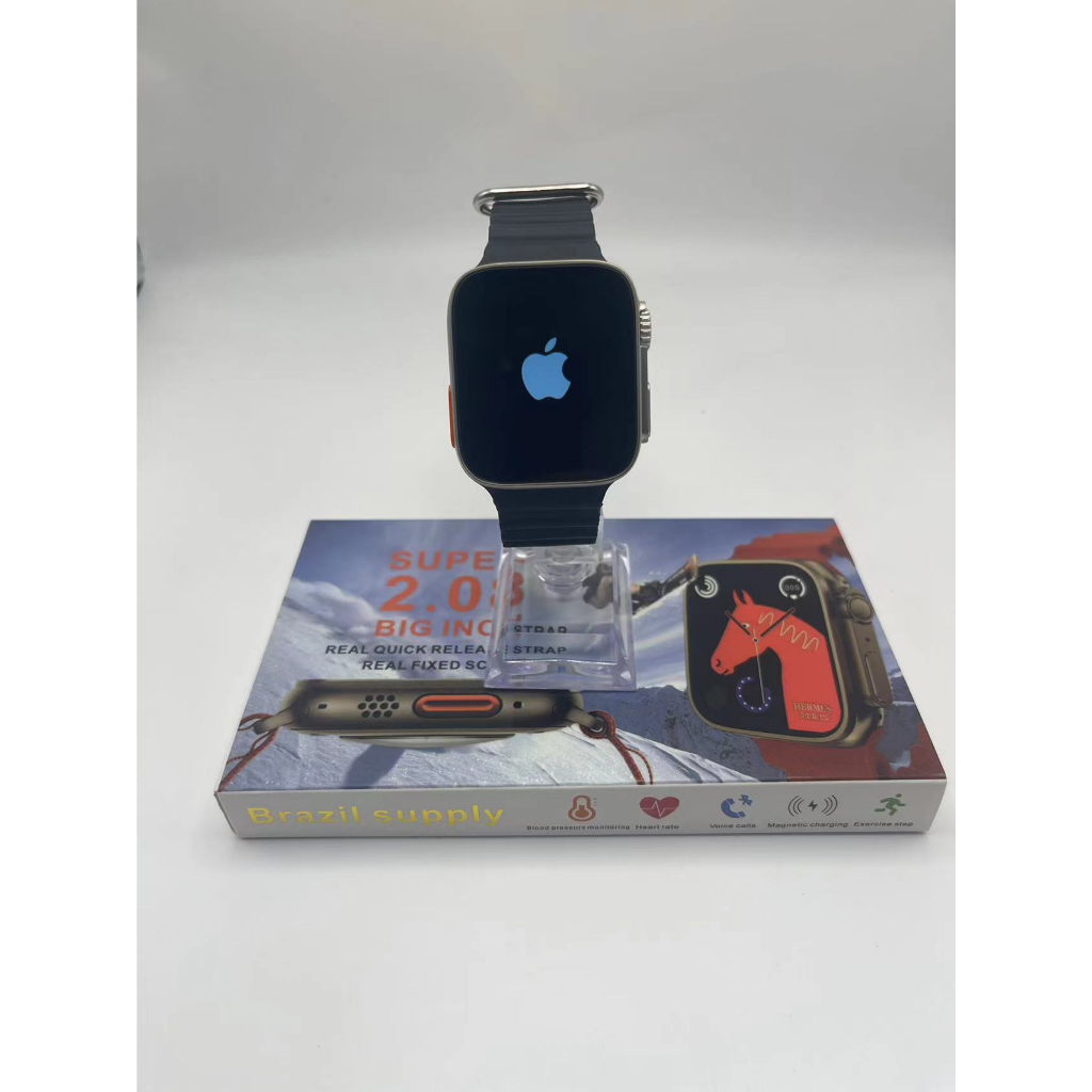 1 : 1 W69 + Ultra AMOLED Smartwatch Relógio Inteligente 2GB ROM 49MM 9 Series Compass GPS ...