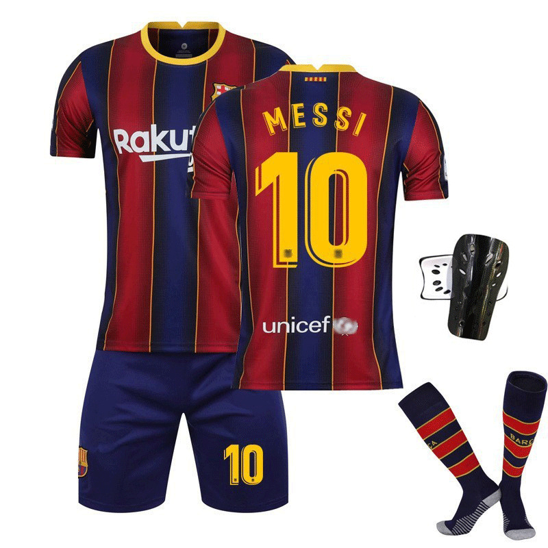Basa Jersey No. 20-21 Home Longe No. 10 Messi Competição Uniformes de ...