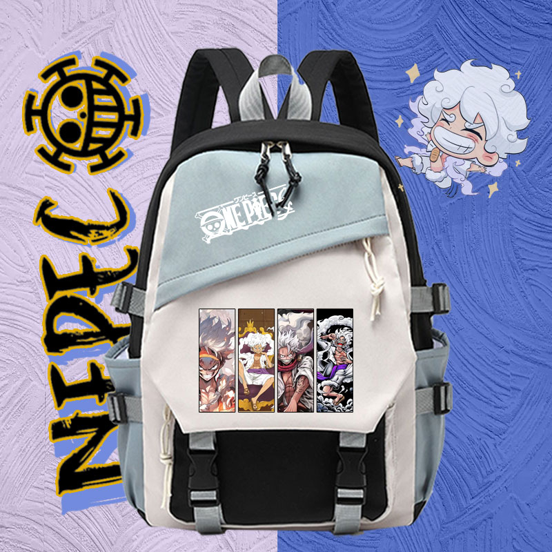 One Piece co-branded schoolbag Sun God Nika Luffy GEAR 5 Ace ins-style ...