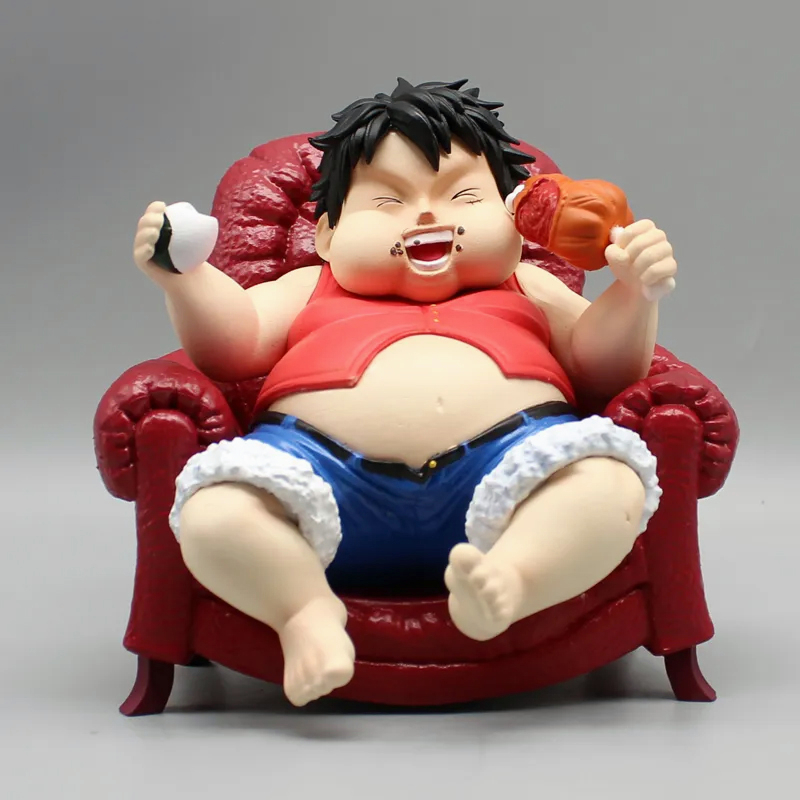 Figuras De Anime One Piece Fat Luffy/Sanji/Zoro Sofá Sentado Figurino ...