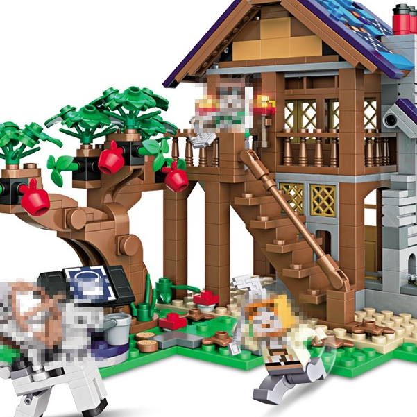 minecraft Weapon Building House Cena De Jogo Construir Toys | Shopee Brasil