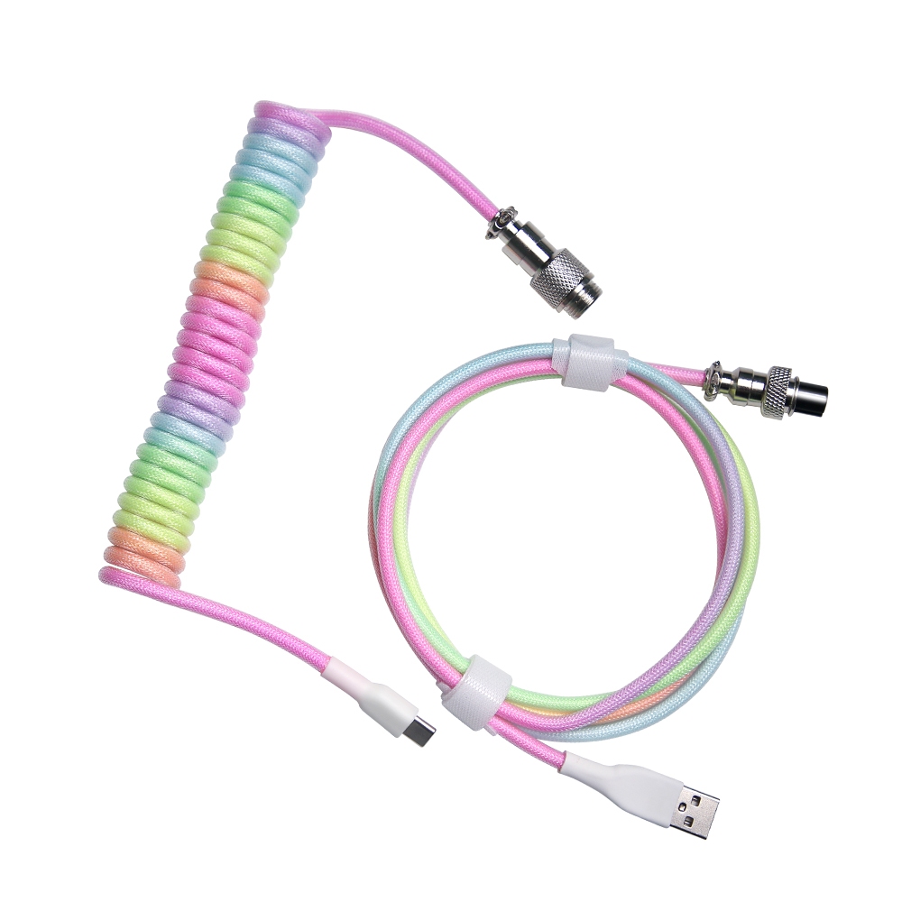 Personalizado Fazer Teclado Mecânico PET De Manga Única Enrolado USB ...