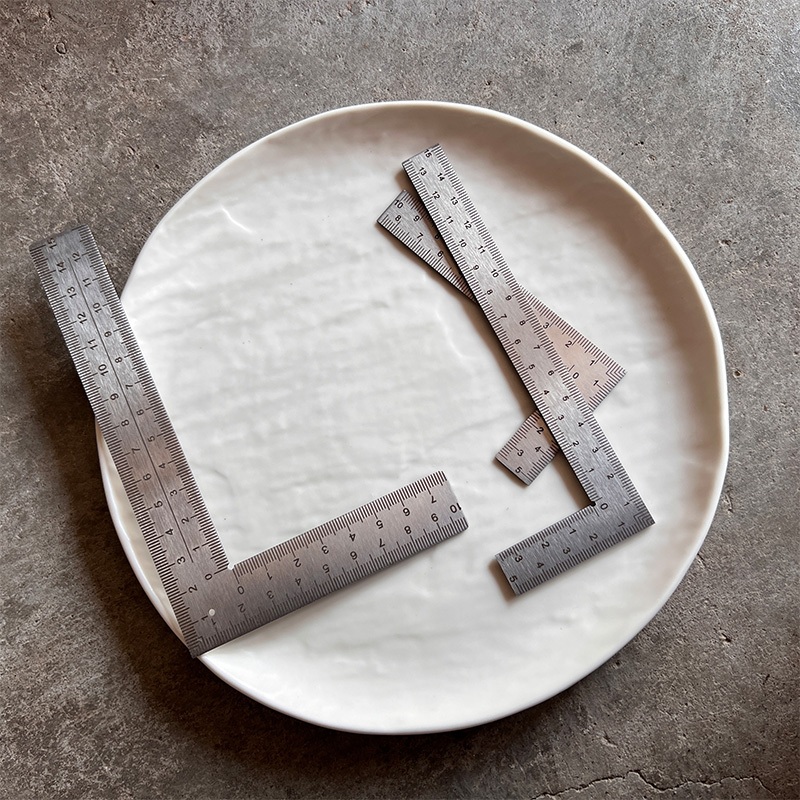 Mini Régua Portátil de Ângulo Reto Régua de Aço Inoxidável Régua ...