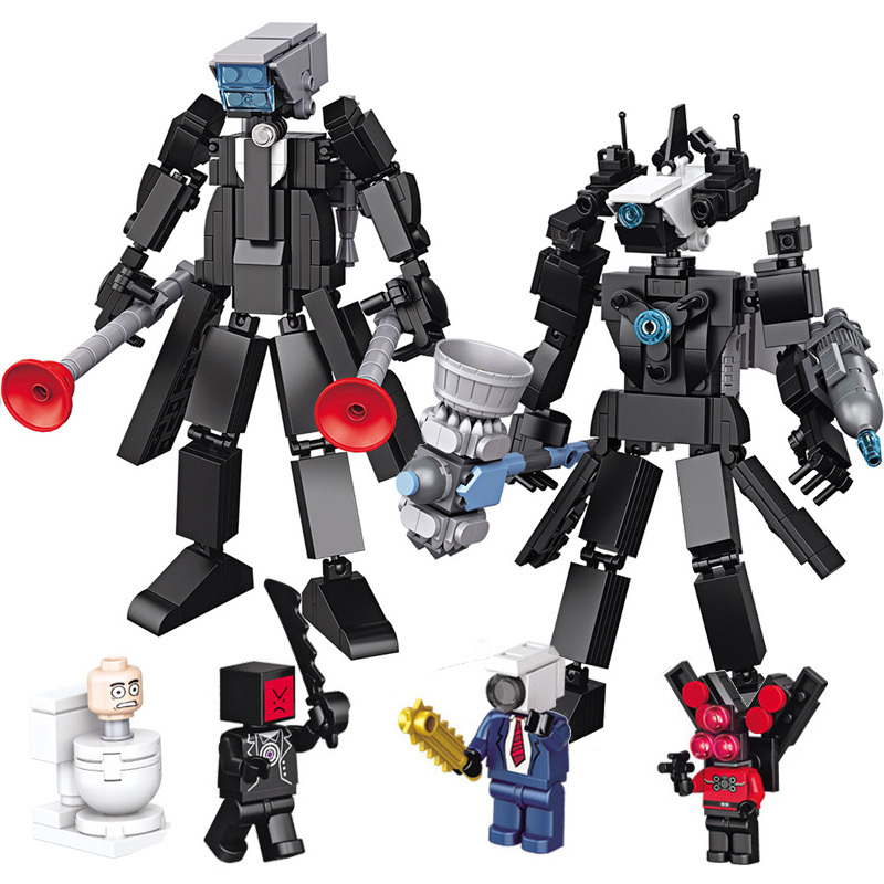 Skibidi Toilet Titan Monitor-Man Set Compatível Lego vs TV Homem Modelo ...