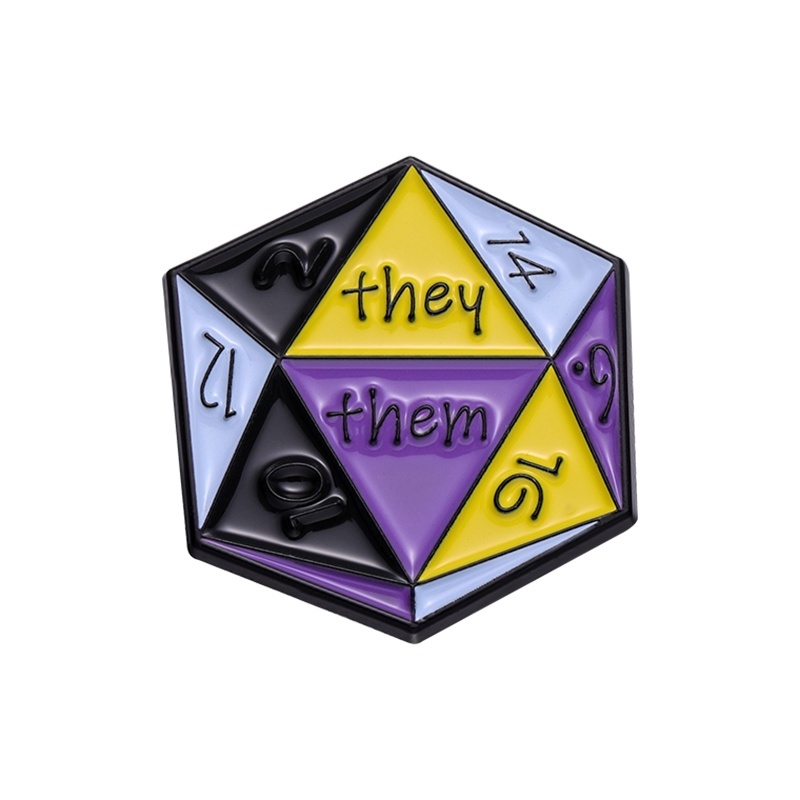 Dungeons E Dragons Cartoon Brooch Game Design RPG Irony Alloy Decoração ...