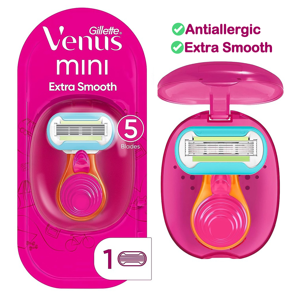 Mini gillette Venus 5 lâminas sensitive gilete feminina viagem spa ...