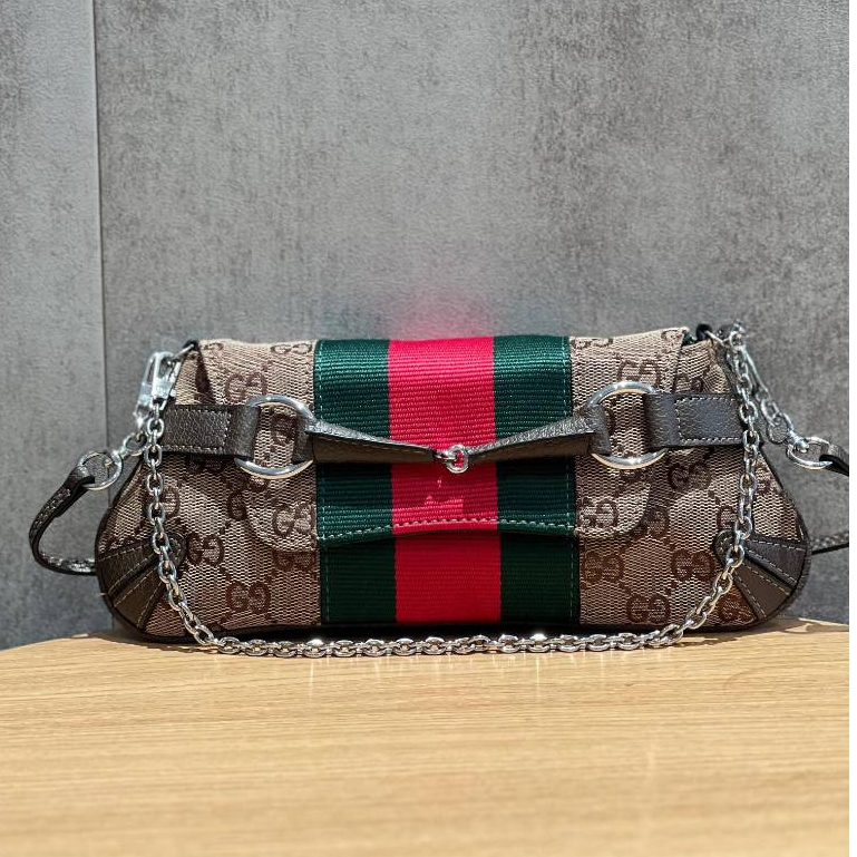 Gu-cci custom tote bag Horsebit Chain2023 horse street fivela para ...