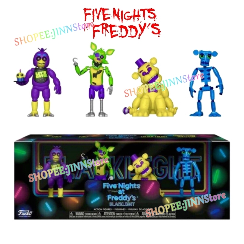 JINN FNAF FIVE NIGHTS AT FREDDY'S Figuras Destacáveis BONNIE FOXY CHICA ...