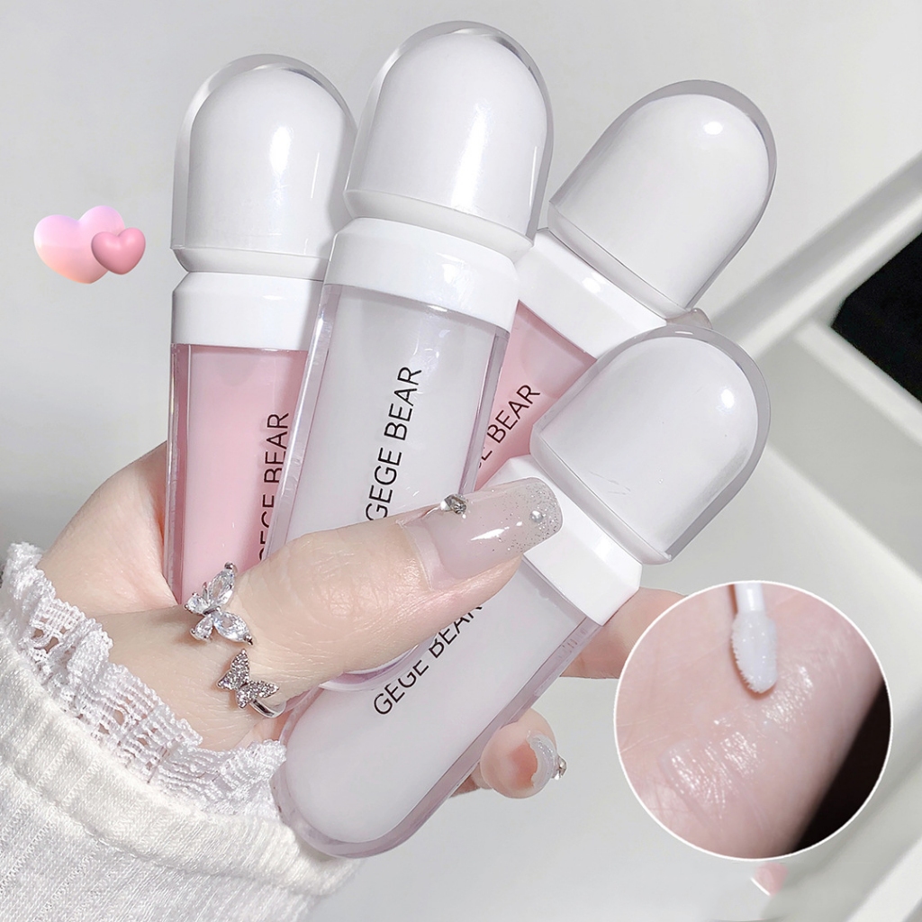 Brilho labial claro e hidratante/lábios hidratantes/lábios carnudos ...