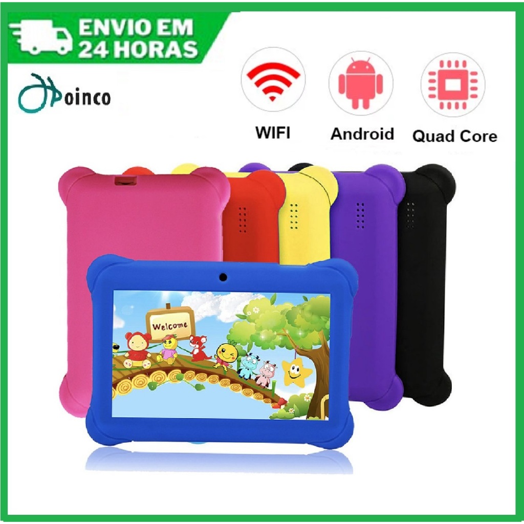 Tablet Sem Fio De 7 Polegadas KIDS Mali-400 MP GPU Tela Sensível Ao ...