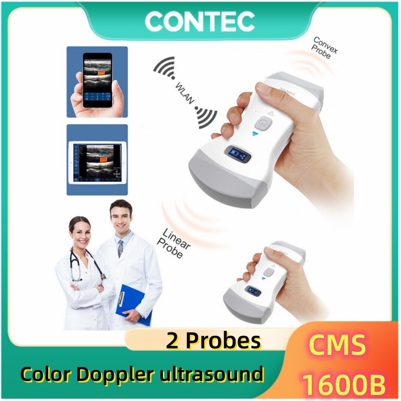 CONTEC CMS1600B Tipo Alça Dupla Sonda Portátil Colorida Doppler ...