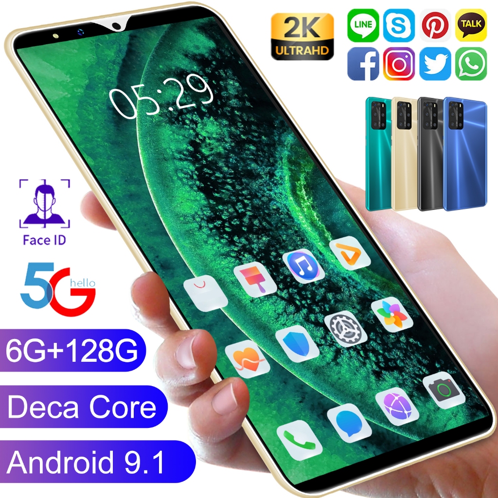 2023 Novo Smartphone Celular P48 + Pro 5,8 Polegadas 6GB + 128GB ...