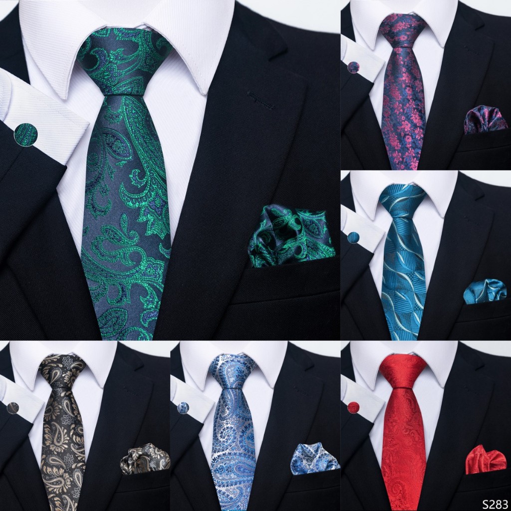 Novo Estilo de Gravata Paisley Padrão Padrão de Casamento Masculino ...