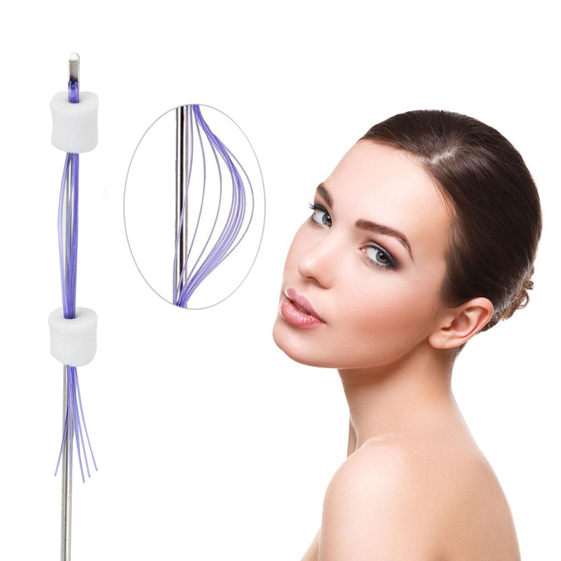 10pcs PDO Multi Thread Glabela Testa Nasolabial Dobras Pescoço ...
