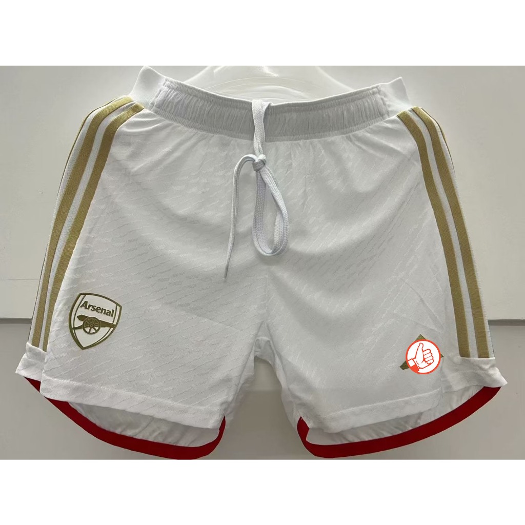 23-24 Game Season Arsenal White Football Shorts (Versão Jogador ...