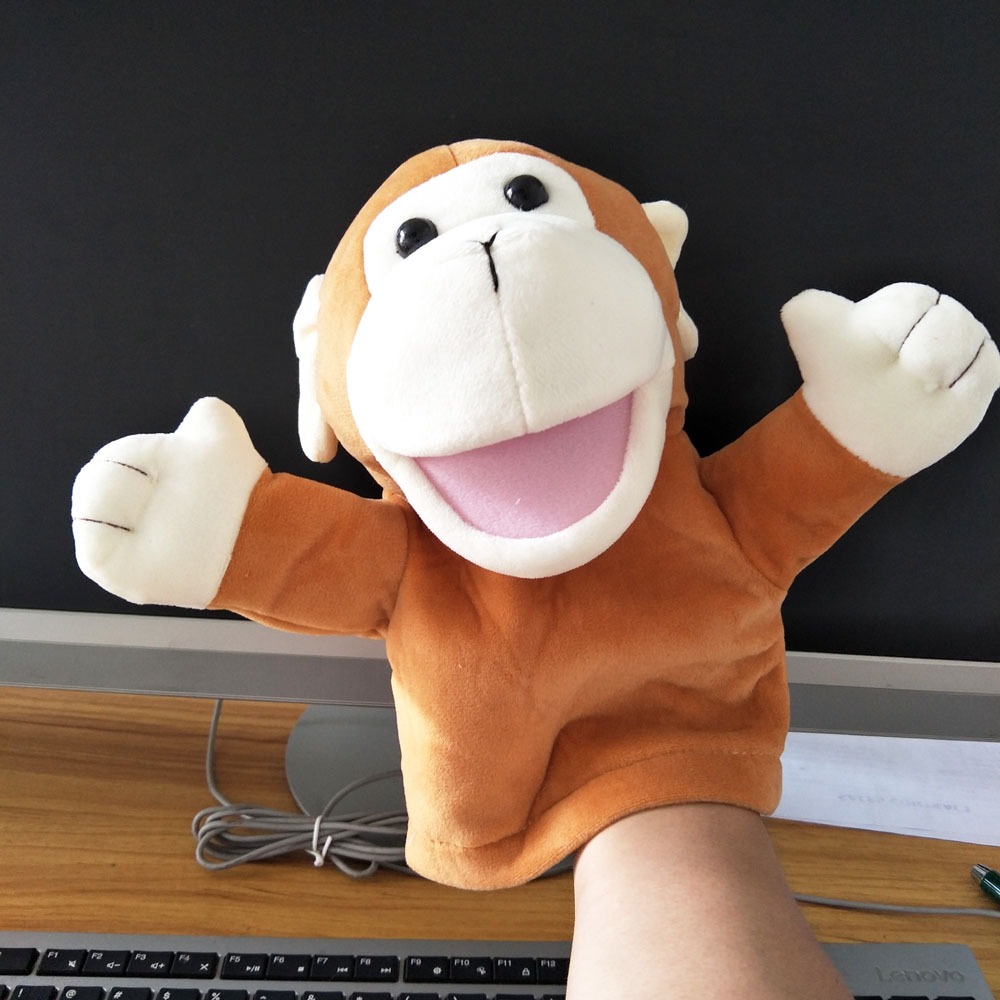 Boneco De Pelúcia De Macaco Marrom Mão | Shopee Brasil