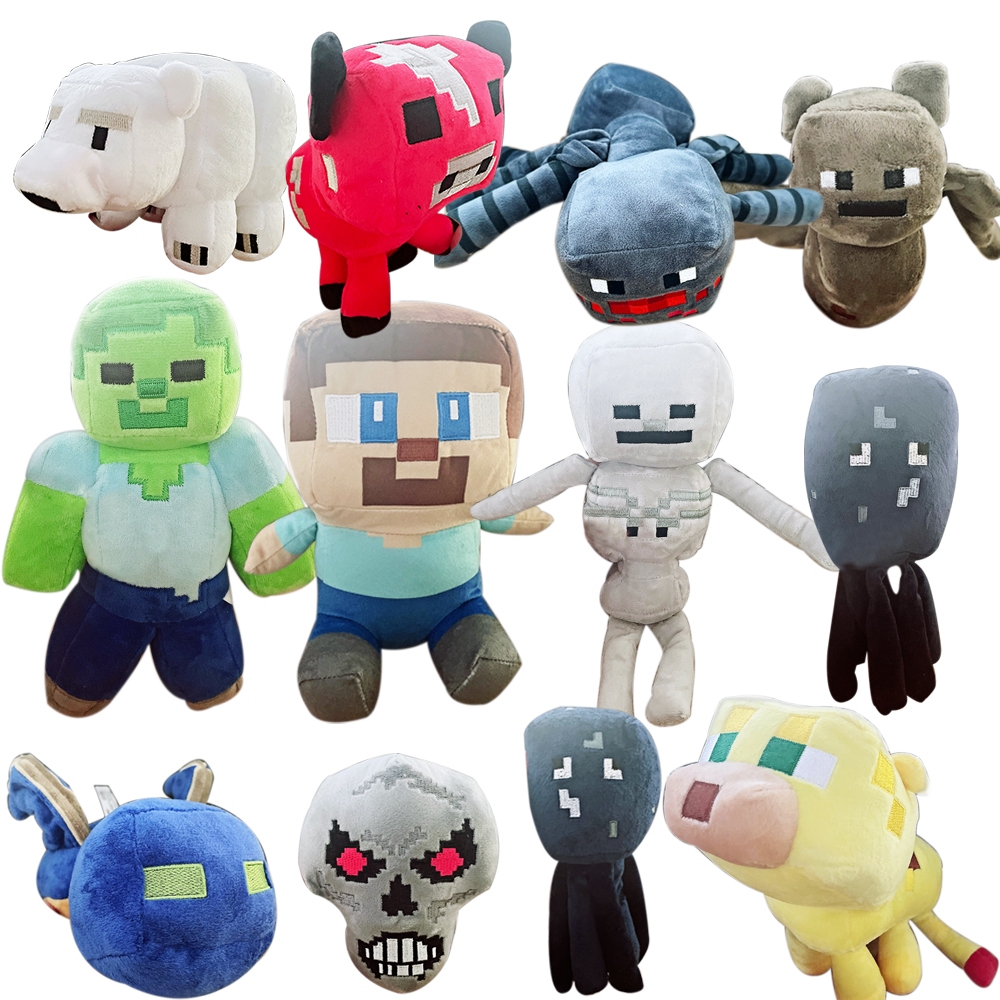 15Style Minecraft Urso Polar Aranha De Morcego De Esqueleto Humano ...