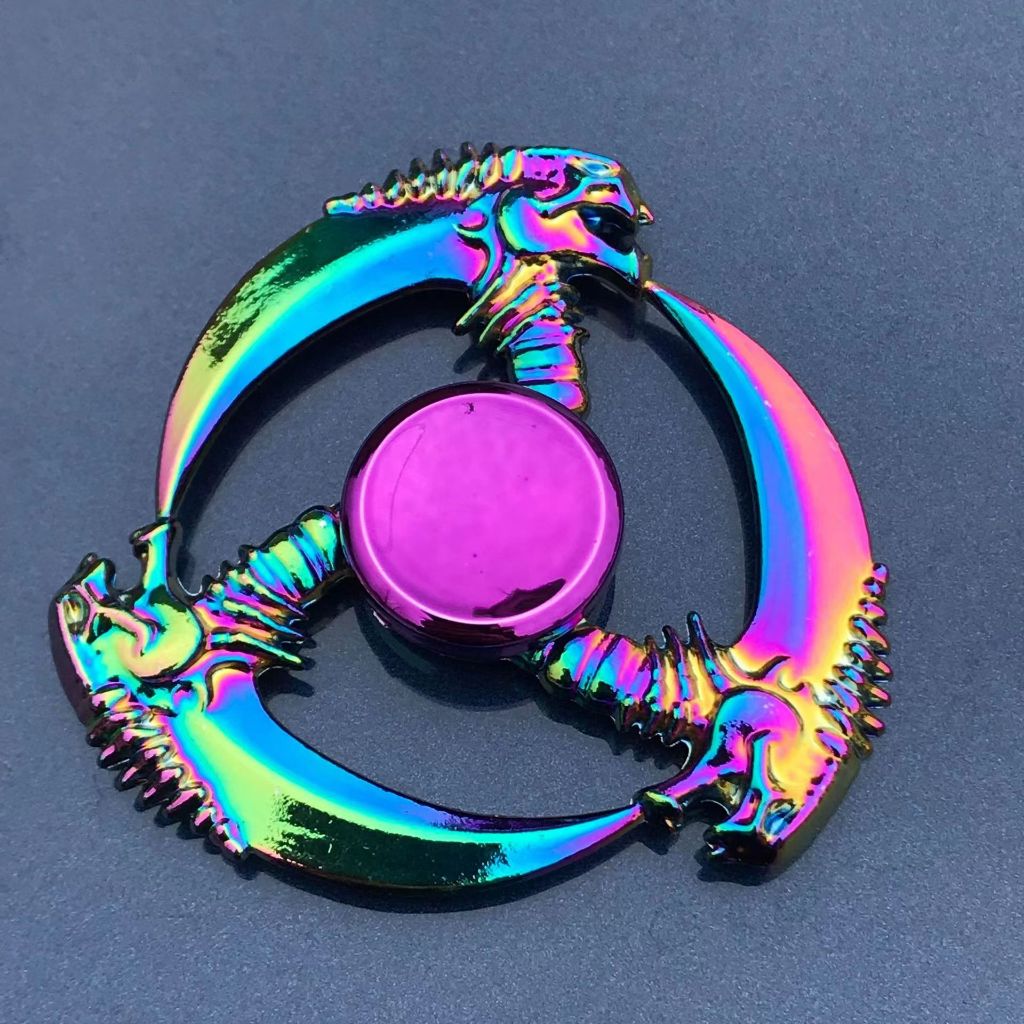 Novo Fidget Colorido Spinner Zinco Liga De Descompressão toy Finger ...