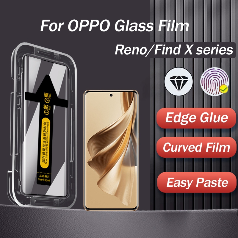 Vidro Temperado Com Um Clique Para O Oppo Reno 10/9pro/Find X6pro Cola Protetora De Tela De ...