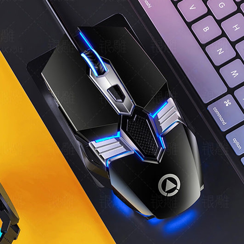 Mouse Gamer Com Fio Rosa Silencioso Ergon Mico Led Usb Menina Fofo Jogo Do Jogo Muose Para ...