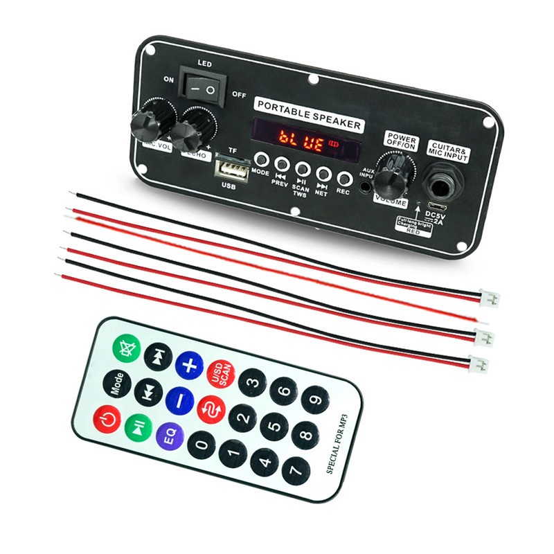 Placa Decodificadora MP3 Bluetooth 5.0 De 10W Amplificador De Áudio ...