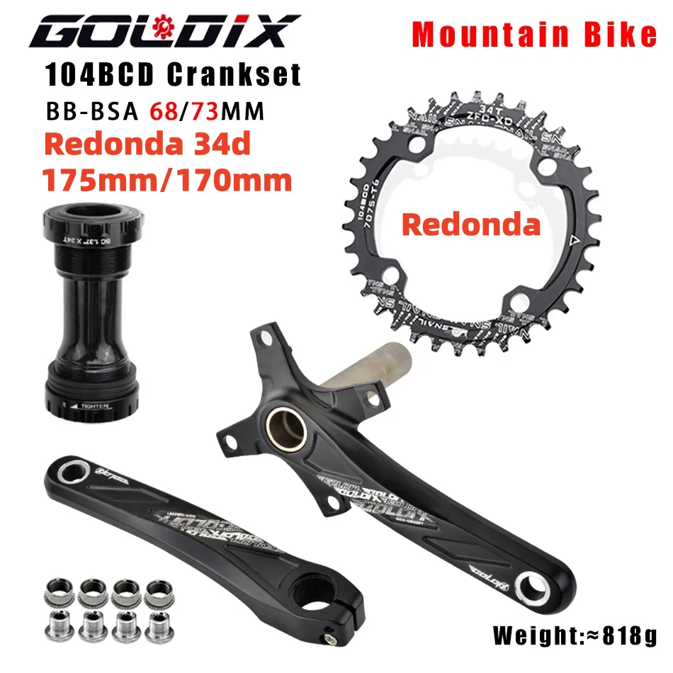 Pe De Vela mtb 175mm 170mm pedivela integrado hallowtech 104 bcd Coroa ... Pe De Vela mtb 175mm 170mm pedivela integrado hallowtech 104 bcd Coroa ...