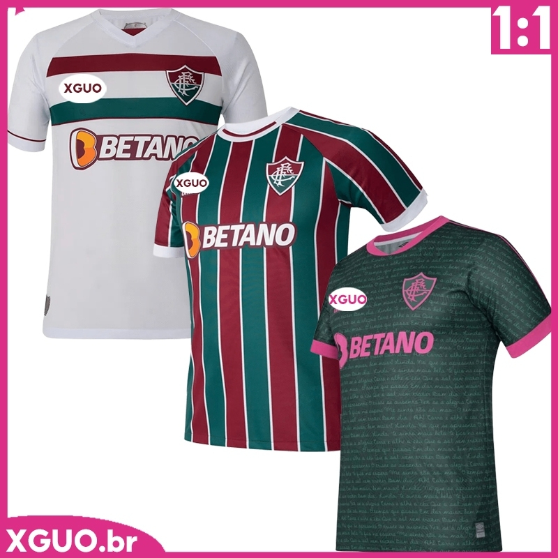 FLUMINENSE 23 24 ROSA OCTOBER Camisa Da Equipe De Futebol Masculino ...