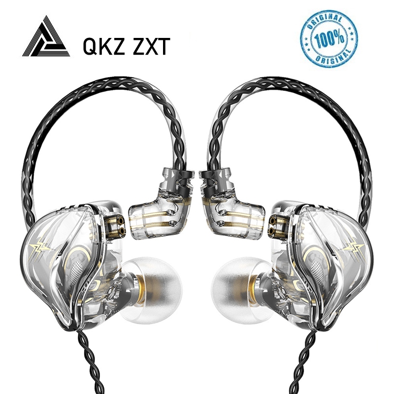 QKZ ZXT 1DD headset controle de fio plugável, adequado para jogos de ...