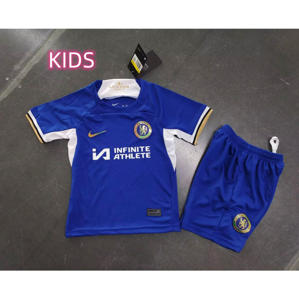 Camisa De Futebol Infantil 23/24 Chelsea Home Jersey Esportiva | Shopee ...