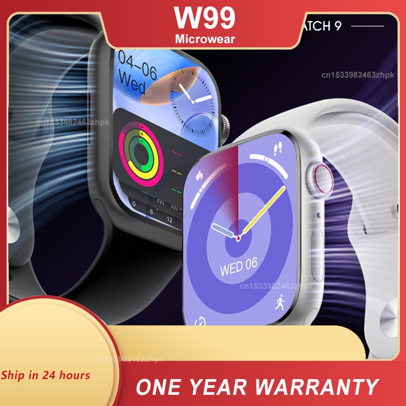 Microwear W99 Smart Watch 1Gb ChatGPT 45MM OS10 Bússola NFC Jogo De Toque De Música Bluetooth ...