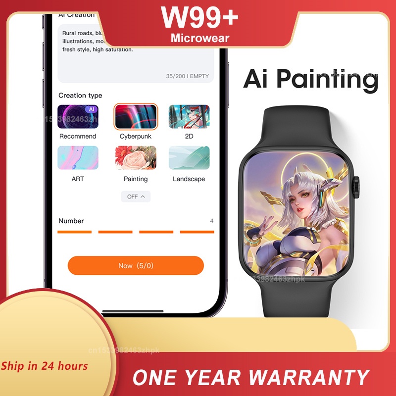 Novo W99 + Relógio Inteligente Microwear Movido 2GB 45MM OS10 Bússola ...